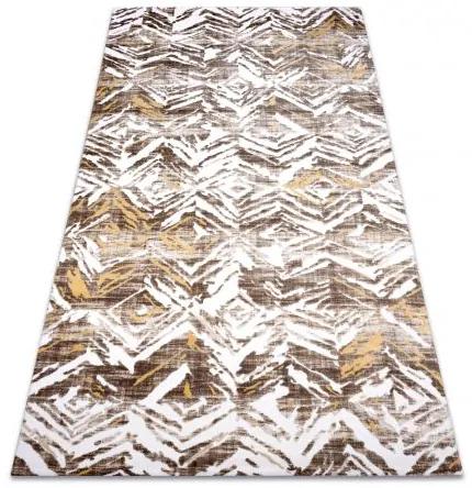 koberec AKRYL DIZAJN 121 béžová, žlutá velikost 100x300 cm | krásné koberce cz