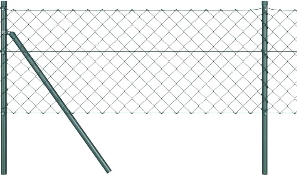 Oplocení na řetězcích se upevňuje na zem 25 x 0,4 m Zelená 3351086