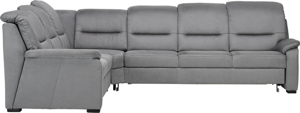 XXXLutz ROHOVÁ SEDAČKA, textil, šedá Beldomo Comfort - Sedací soupravy - 000245036102