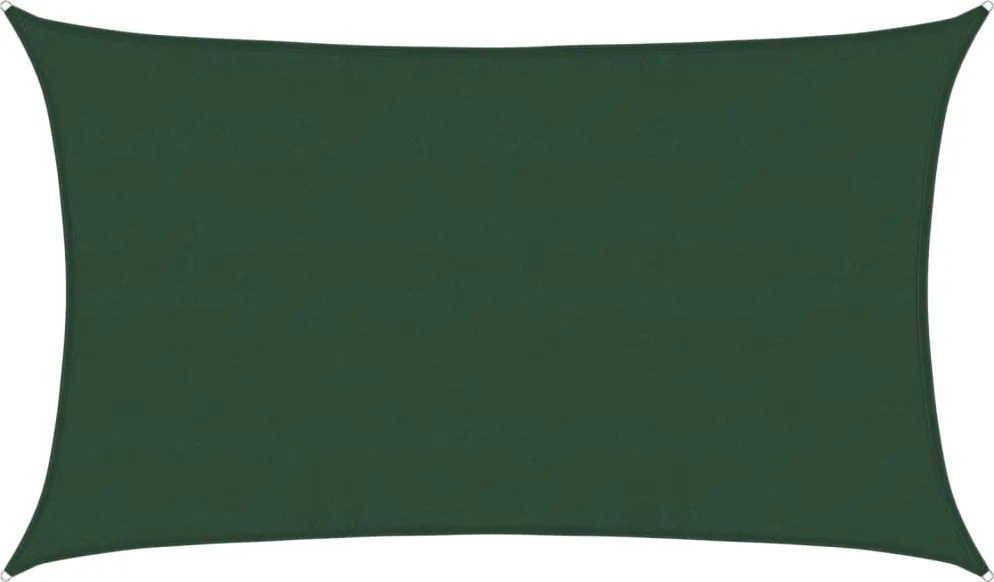 Plachta proti slunci 160 g/m² tmavě zelená 5 x 8 m HDPE 311468