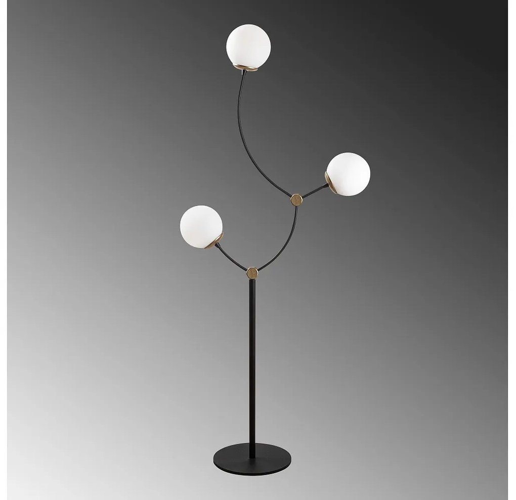 Designová stojanová lampa Ulyciana 151 cm černá
