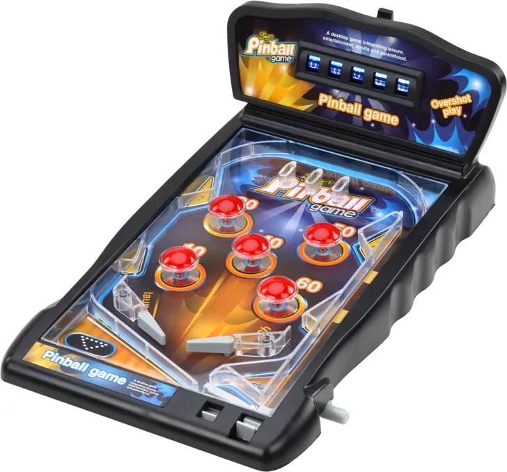 LEAN Toys Postřehová hra Pinball se světly, zvuky a tabulkou výsledků