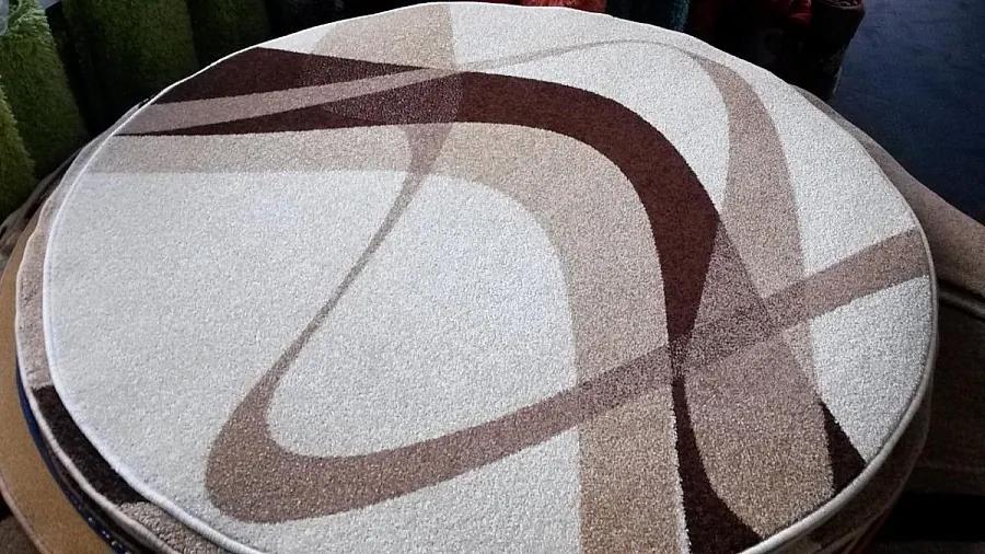 koberec kruh BROWN krémový pr.160cm