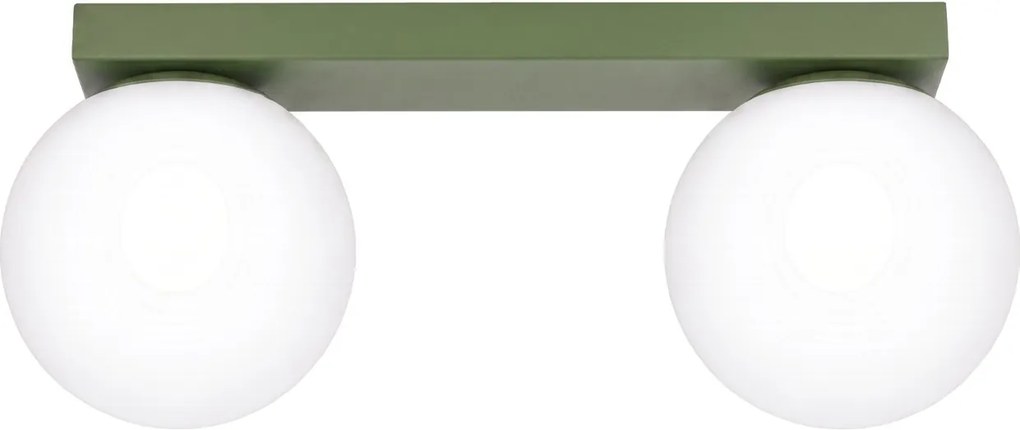 Sollux Lighting Stropní svítidlo YOLI 2 olivově zelené