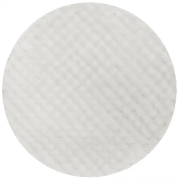 Koberec BUBBLE bílý 11 strukturální 3D, kruh
