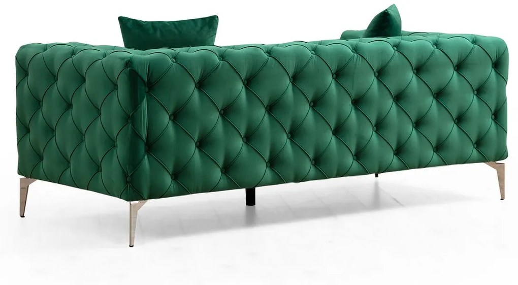 Designová sedačka Rococo 197 cm zelená