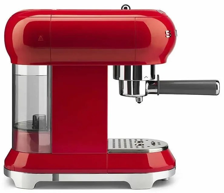 SMEG 50's Retro Style pákový kávovar na Espresso a Cappucino, červený, ECF01RDEU