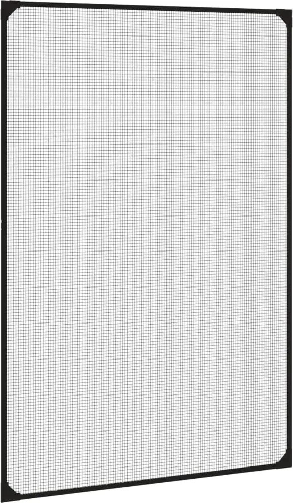Magnetická okenní síť proti hmyzu antracitová 80 x 120 cm 153850