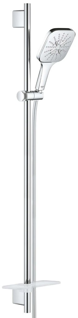 Grohe Rainshower SmartActive Cube - Sada sprchové hlavice 130, 3 proudy, tyče 90 cm a hadice, chrom 26586000