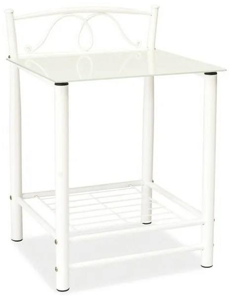Noční stolek CS035, bílý KN nábytek