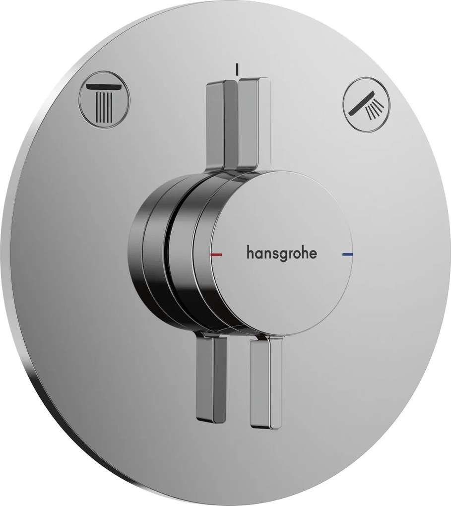 Hansgrohe DuoTurn S, baterie pod omítku pro 2 spotřebiče, chromová, HAN-75418000