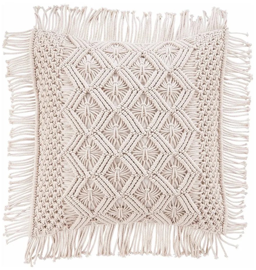 Butlers MACRAMÉ Polštář cik cak 45 x 45 cm