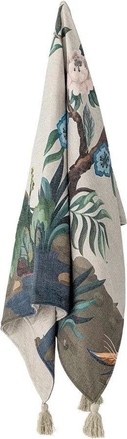 Zelená deka 130x155 cm Peacock – Bloomingville
