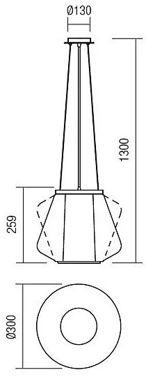 Redo 01-1139 - Lustr na lanku FUSION 1xE27/42W/230V pr.30cm lesklý chrom/kouřová