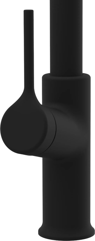 Invena Farsala, dřezová baterie s výsuvnou 2-funkční výlevkou h-433, černá matná, INV-BZ-40-U04-S