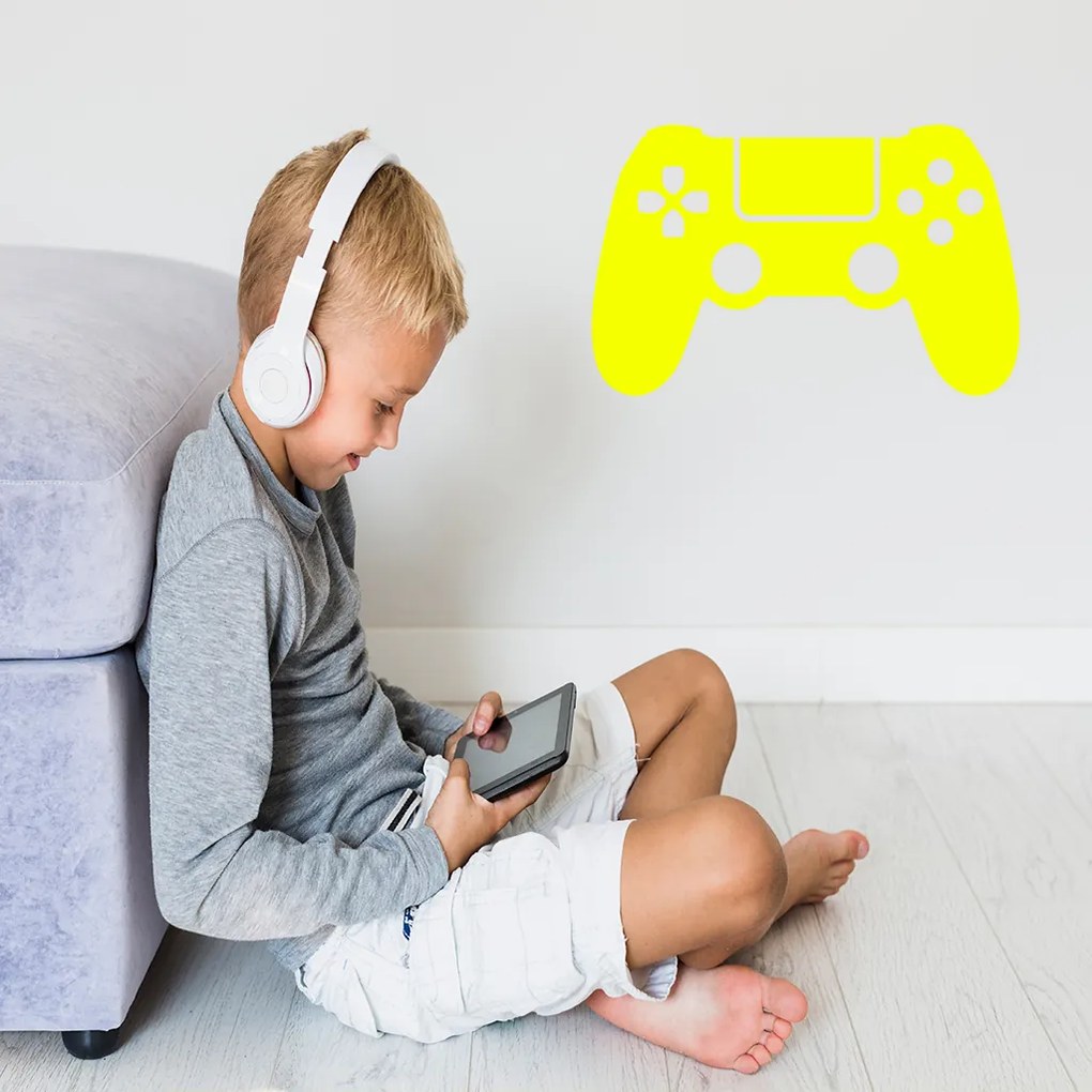 Živá Zeď Samolepka na zeď Ovladač na playstation Barva: černá