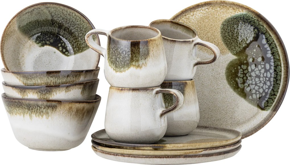 BLOOMINGVILLE Snídaňový set JULES zelený