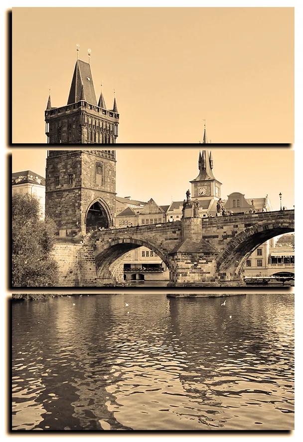 Obraz na plátně - Karlův most v Praze - obdélník 7259FB (90x60 cm  )