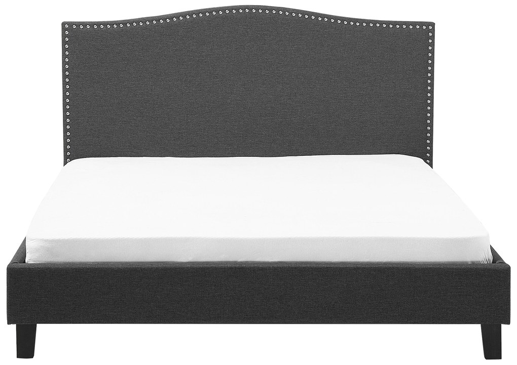 Šedá čalouněná postel 180x200 cm MONTPELLIER Beliani