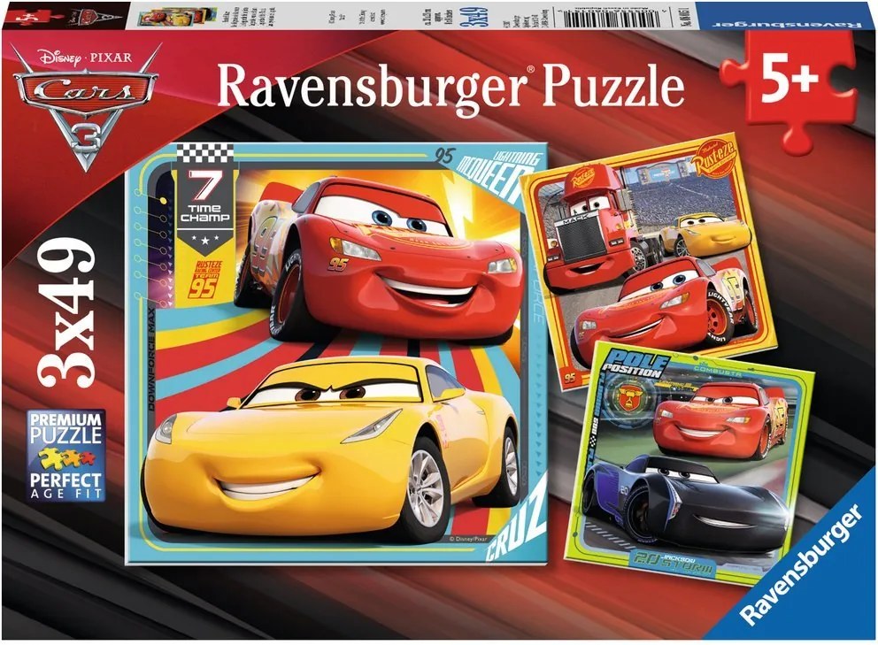 Puzzle ravensburger 80151 disney auta 3 i