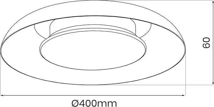 Stropní LED svítidlo Piattino, 1x LED 30w, 3000-6000k, b/g
