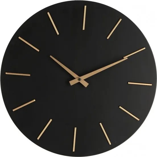 BIZZOTTO Nástěnné hodiny TIMELINE černé 40 cm 0182386