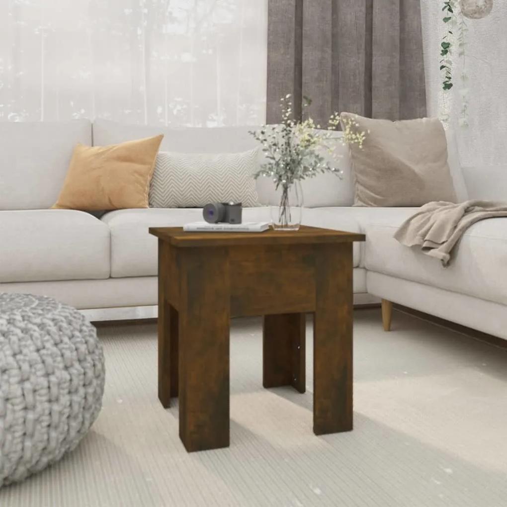 vidaXL Konferenční stolek 40 x 40 x 42 cm kompozitní dřevo [813073] Barva: hnědý dub