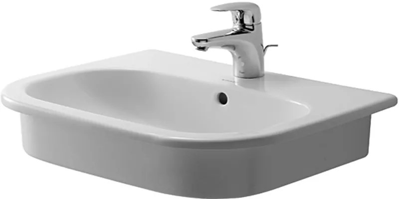 Duravit D-Code umyvadlo 54.5x43.5 cm půlkruhový bílá 0337540000