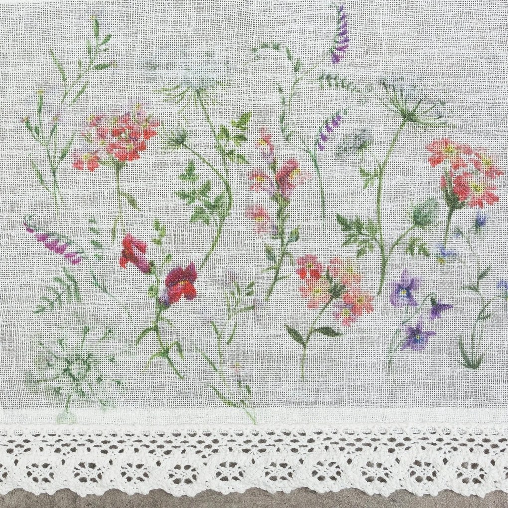 KRÁTKÁ ZÁCLONA NA PÁSCE SYLVIA 150X30 CM VÍCEBAREVNÁ