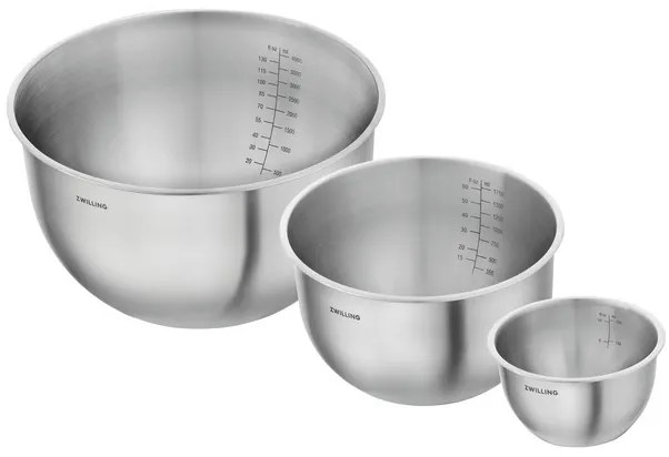 Zwilling Sada vakuovacích nerezových mís Fresh & Save, Ø 12 / 18 / 24 cm, 3 ks 1032841