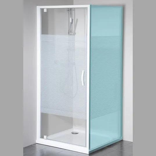 GELCO - ETERNO sprchové dveře 800mm, sklo STRIP (GE6680)