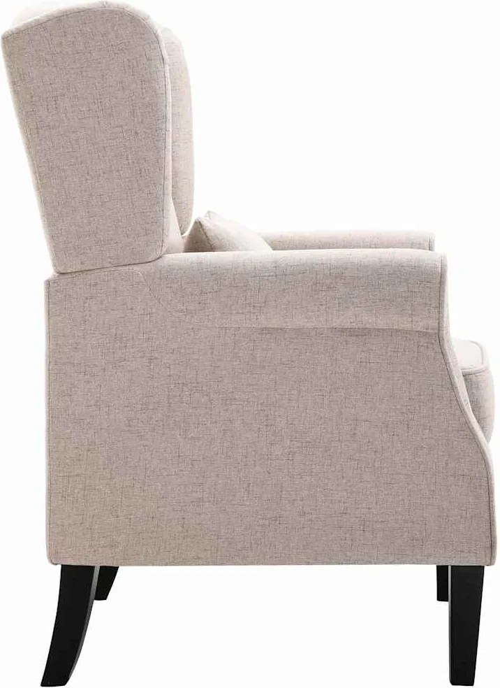 Křeslo béžové textil 248614
