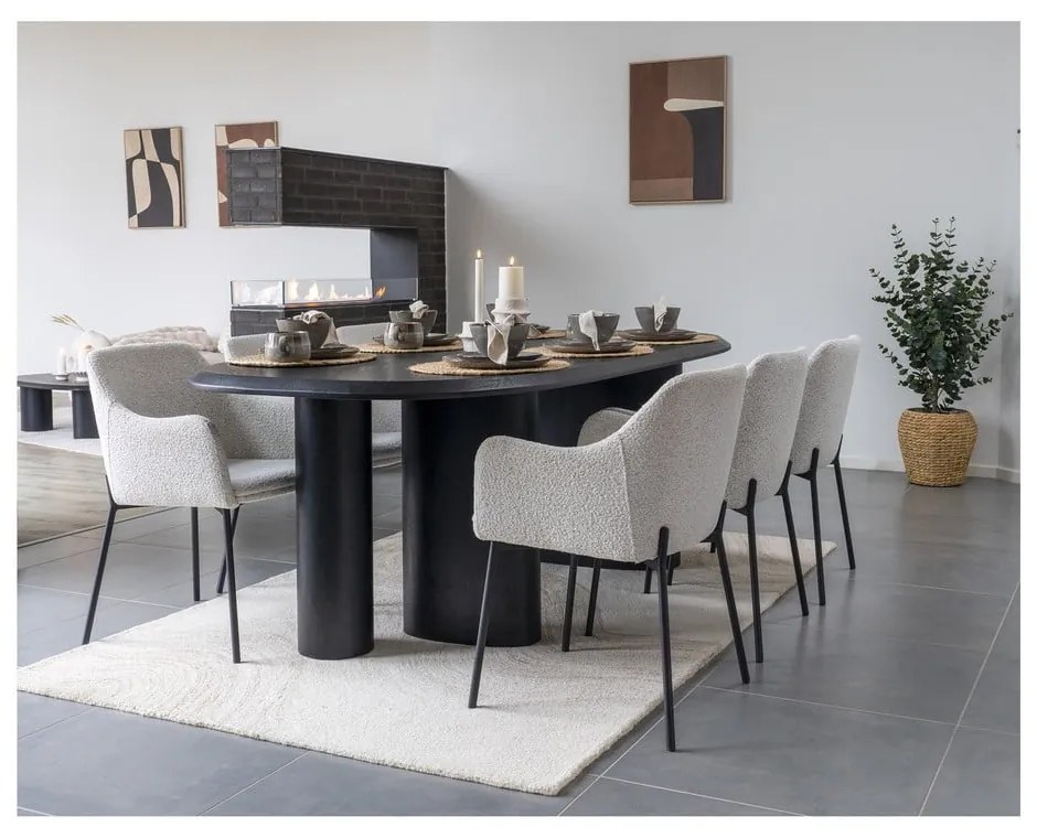 Šedé hrnky z kameniny v sadě 4 ks 500 ml Selma – House Nordic