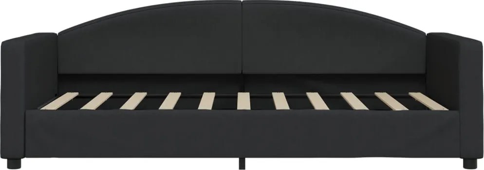 Válenda s matrací černá 90 x 190 cm textil 3197182