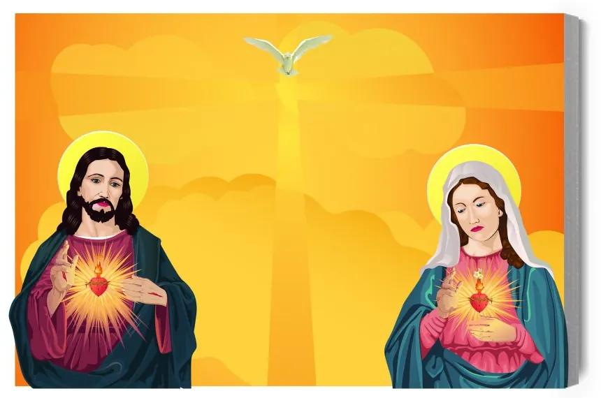 Obraz Ježíš A Panna Maria Nedostatek Nedostatek Plátno Canvas 90x60