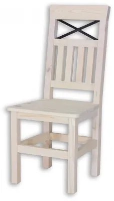 Židle z masivu SEL 15, Provence styl - K03 bílá patina