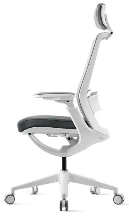 Office Pro Kancelářská ergonomická židle ROLY WHITE - síťovina Světle modrá