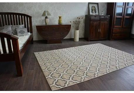 koberec ARGENT W4030 Mříž, béžový velikost 160x220 cm | krásné koberce cz