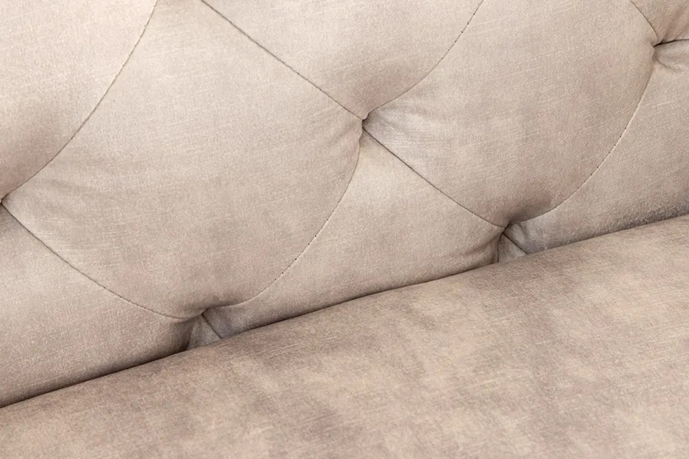 Designové křeslo Rococo šampaňský samet