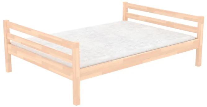 Domestav Postel Dvoulůžko 120 buk cink, dětská postel z masivu Rozměr: 120x200 cm, Moření: Lak - Mahagon tmavý