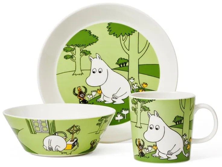 Miska Moomintroll 15cm, zelená