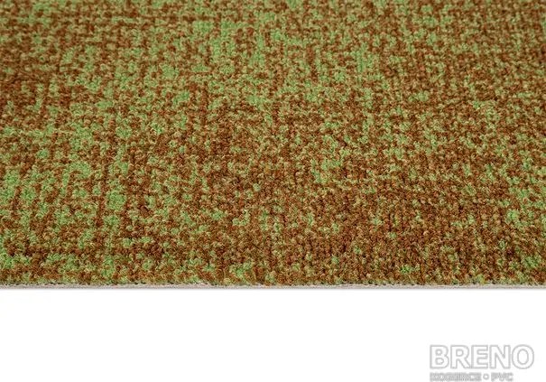 Breno Metrážový koberec CHROMA 24 zeleno-oranžová, šíře 400 cm, Vícebarevné