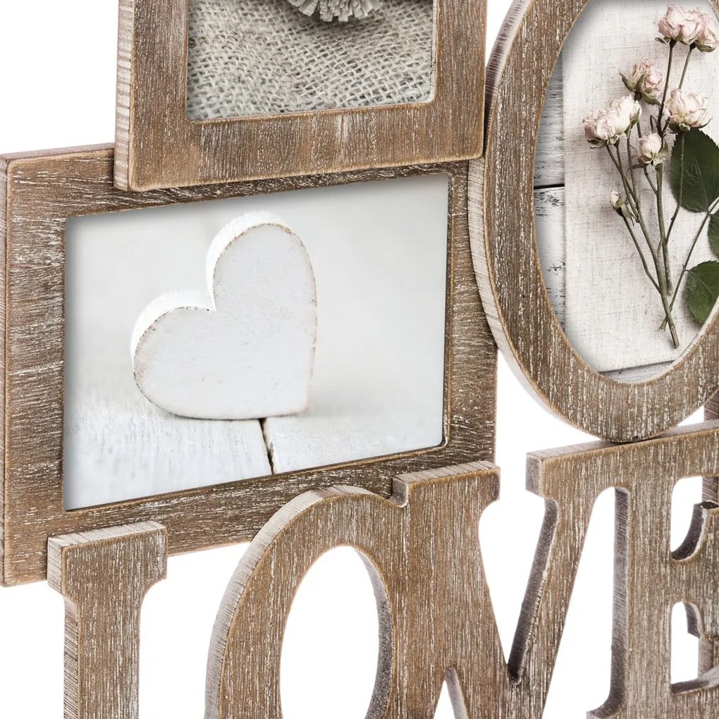 Nástěnný fotorámeček Love 40,5x42,5 cm