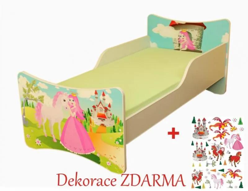 Spokojny Sen Dětská postel Princezna bez úložného prostoru140x70cm