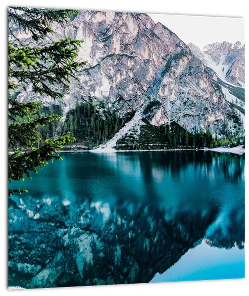 Obraz Jezera v Alpách (30x30 cm)