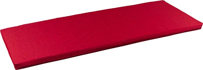 Bellatex Sedák na lavici hladký Červená 40x140 cm