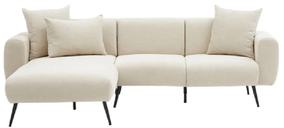Hanah Home Rohová pohovka SIDE krémová levá 252 cm
