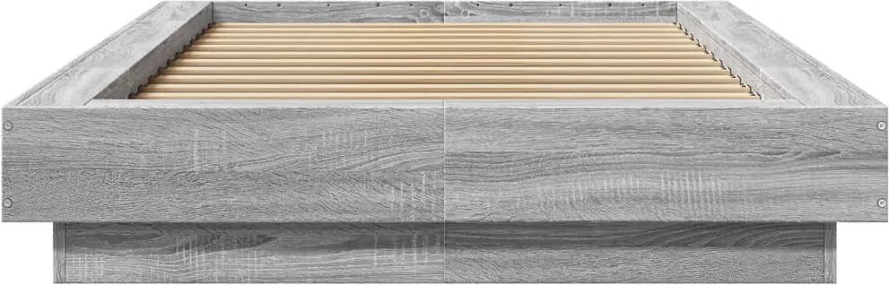 Rám postele s LED osvětlením šedý sonoma 90 x 190 cm kompozit 3281152
