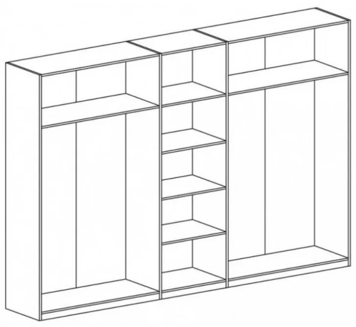 Ložnice HEKTOR Helvetia šířka postele: 160 cm