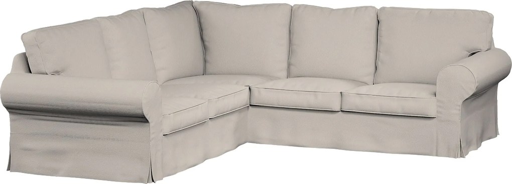 Potah na pohovku IKEA Ektorp rohová barva béžová látka pletený vzor